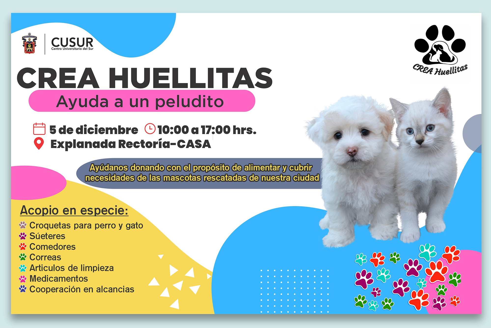 Crea huellitas | Centro Universitario del Sur
